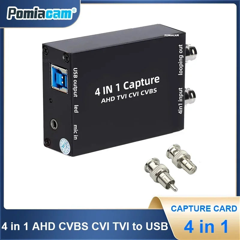 Capture Card 4in1 BNC To USB Capture AHD TVI CVI CVBS To USB Capture – AUTOPVISION