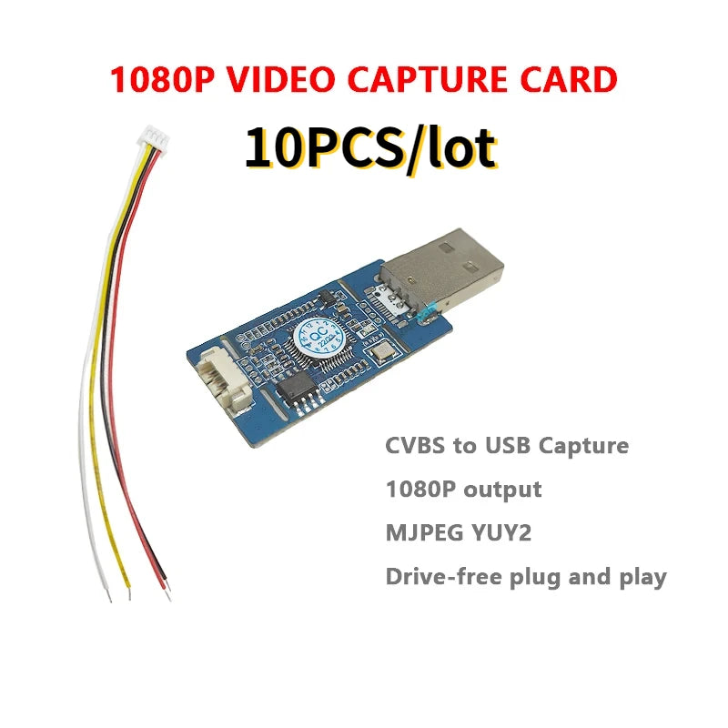 10pcs/lot AV /CVBS /S-VIDEO Signal CVBS To USB Capture To Digital US ...