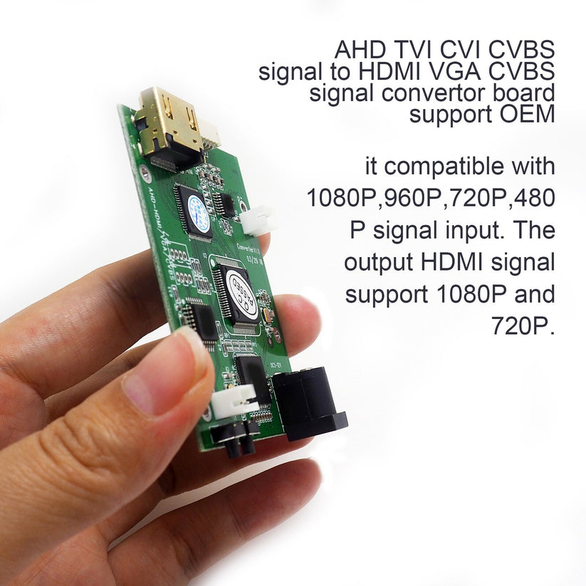 AHD41 AHD TVI CVI CVBS Signal To HDMI VGA CVBS Signal Converter Board ...